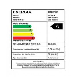 CALEFÓN MURAL DE CONDENSACIÓN KD NAVIEN NPE 32 L/M NG